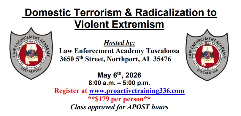 Domestic Terrorism & Radicalization to Violent Extremism Course ...