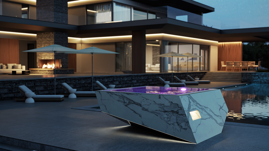 Infinity Whirlpool - Luxus-Whirlpool mit Infinity-Modus