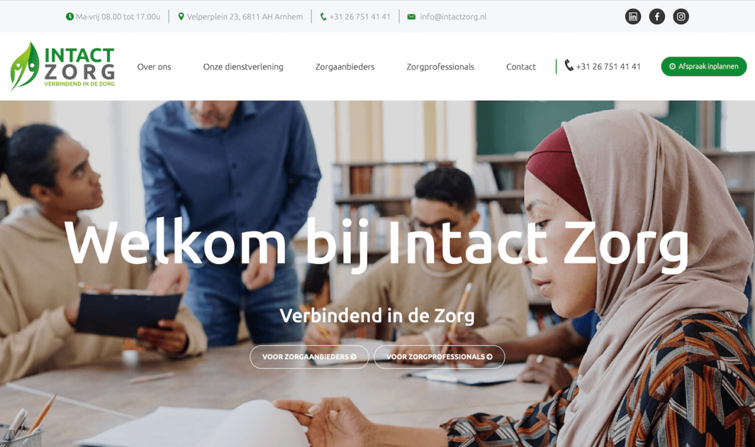 IntactZorg | Contact - Intact Zorg