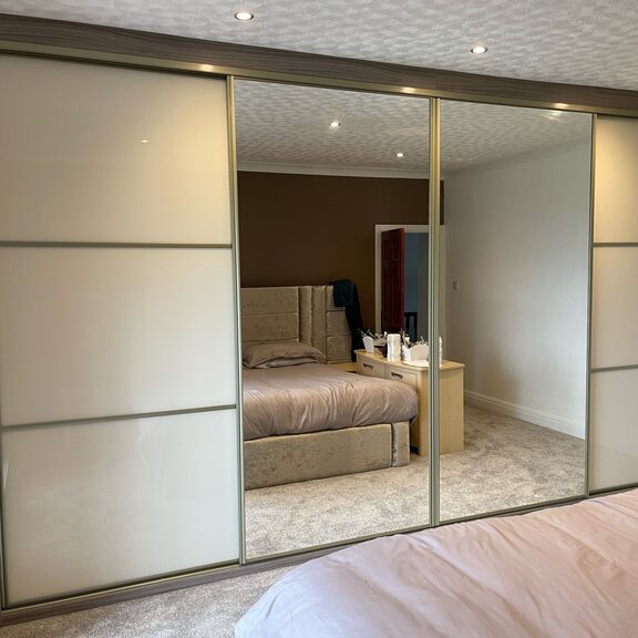 Glass Sliding Wardrobe Doors | SP Mirror Wardrobes - SP Mirror Wardrobes