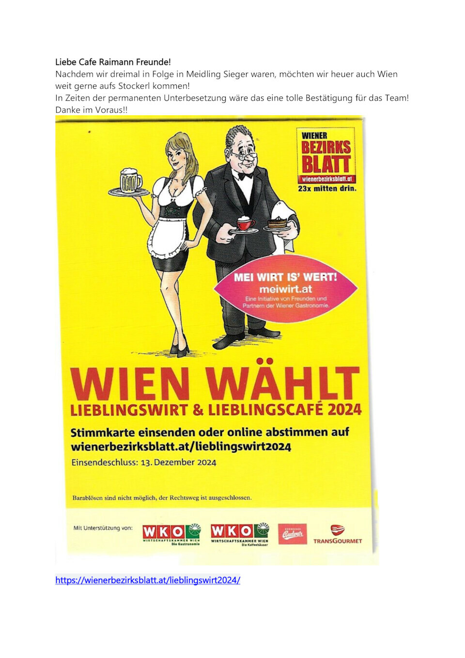 Cafe Raimann in Wien - Mit langer Tradition